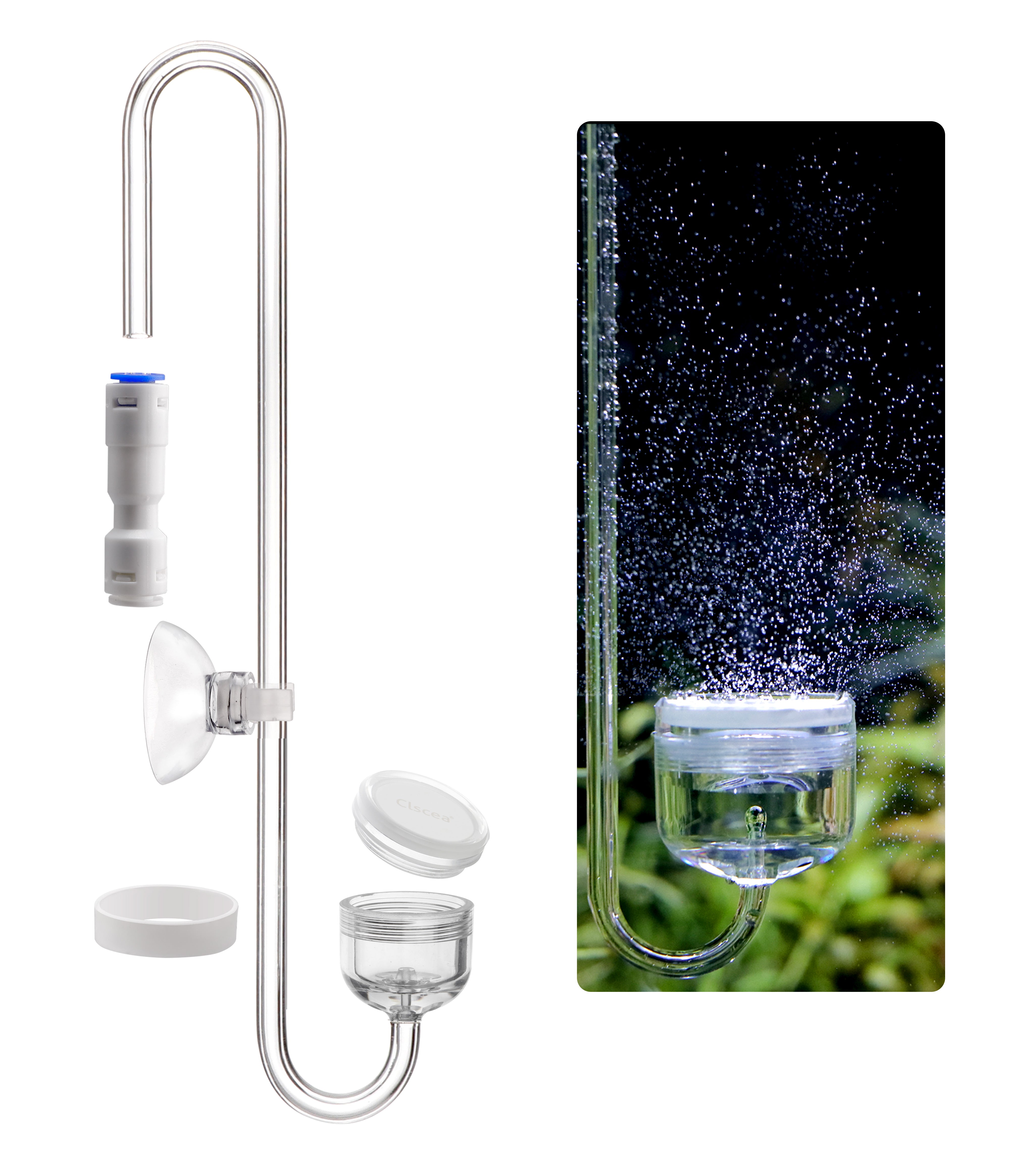 Acrylic CO2 diffuser – Clscea