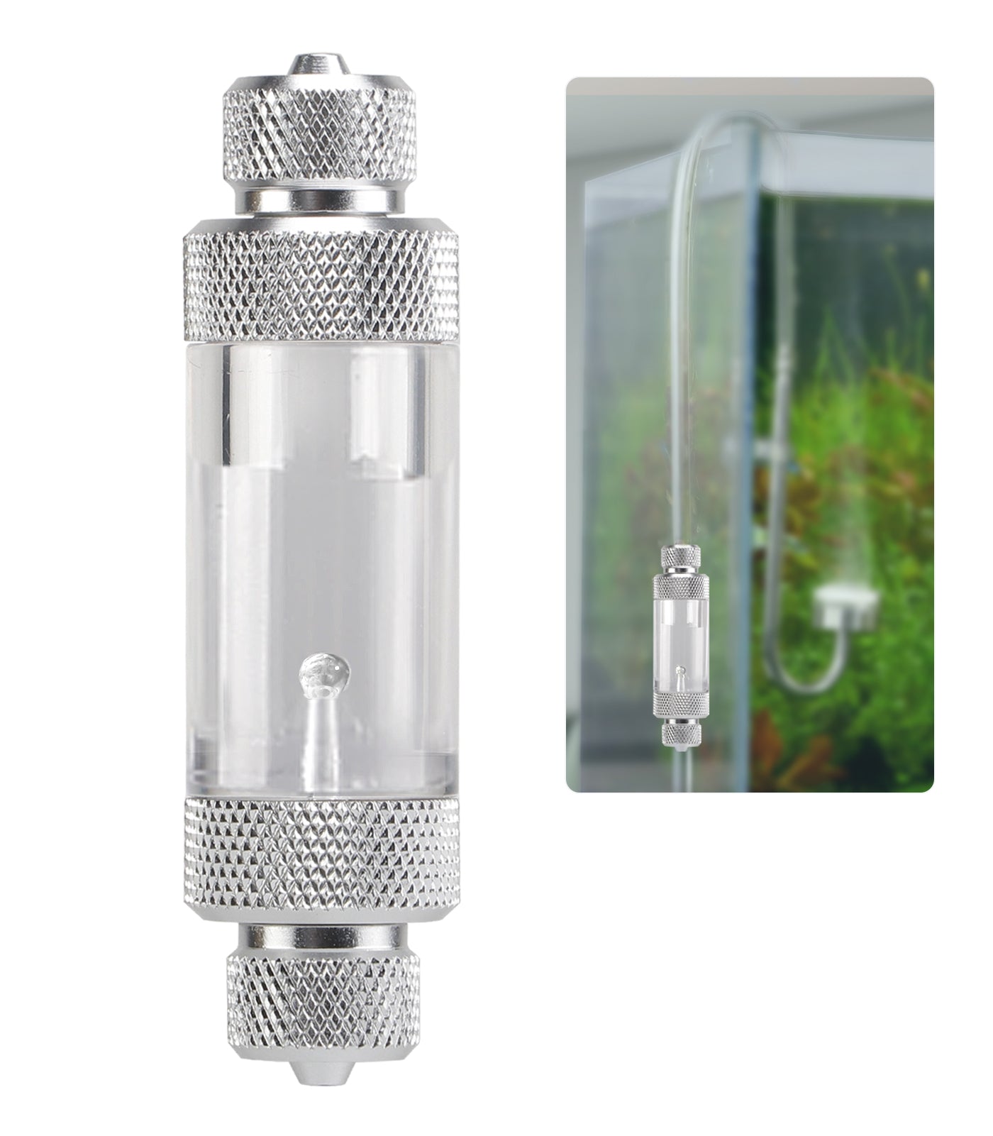 Aquarium CO2 Bubble Counter with Built-in Check Valve for CO2 Generato ...